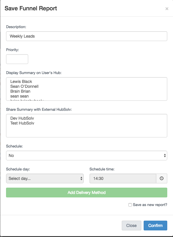 Sending Saved Reports via Email – Hubsolv