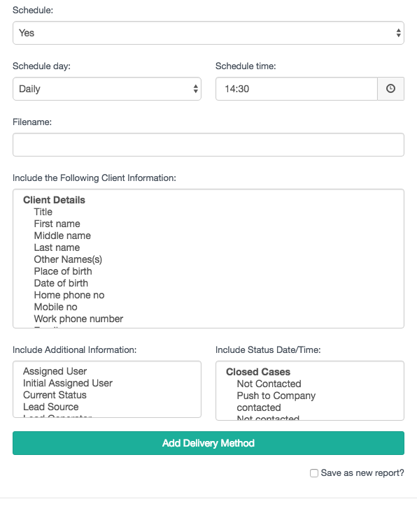 Sending Saved Reports via Email – Hubsolv
